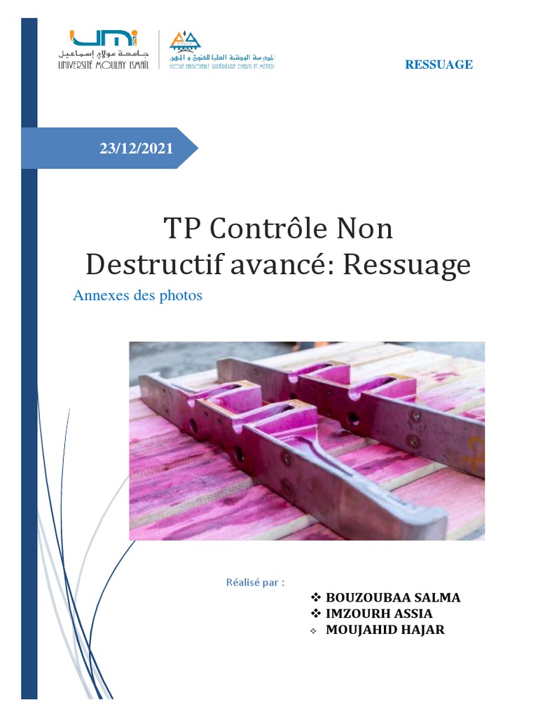 TP CND Ressuage | PDF