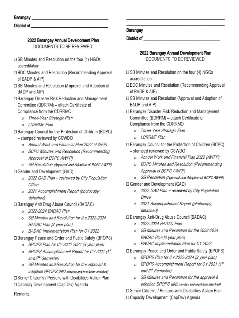 O o o O: (Approval and Adoption of BCPC AWFP) (Approval and Adoption of ...