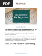 BookKeeping Training Manual | PDF