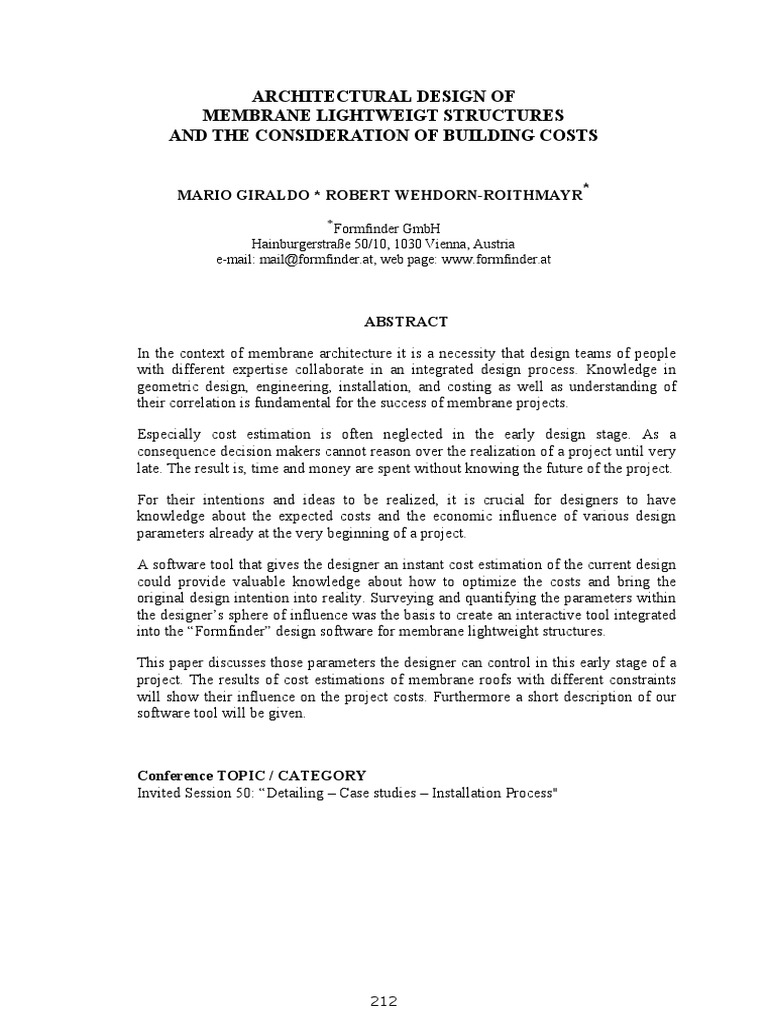 MEMBRANES - 2013-19 - Architectural Design of Membrane | PDF | Design ...