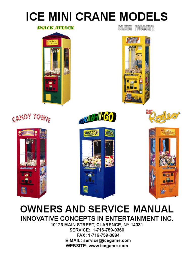 Ice Mini Crane Models: Owners and Service Manual | PDF | Switch | Ac ...