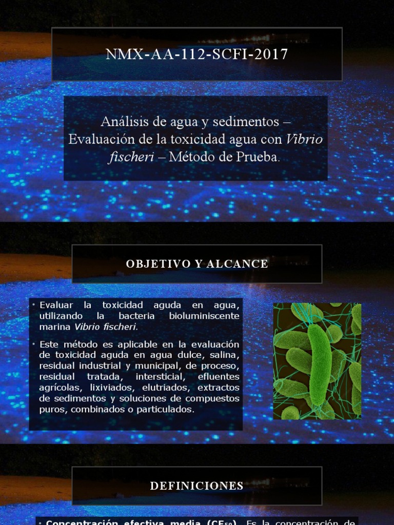 Presentacion NMX-AA-112-SCFI-2017 | PDF | Agua | Concentración