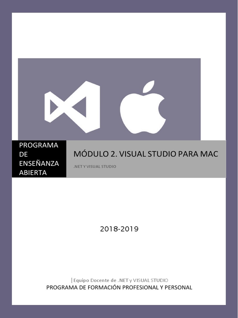 Modulo2 VisualStudioenMAC | PDF | Microsoft Visual Studio | .NET Framework