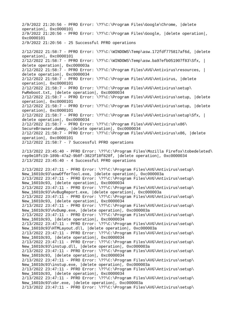 PFRO | PDF | Utility Software | Microsoft Software