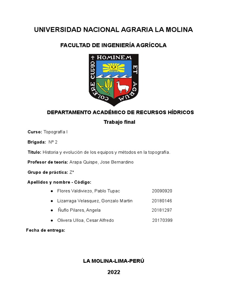 Historia y Evolución de Los Equipos Topográficos - Nivelación | PDF ...