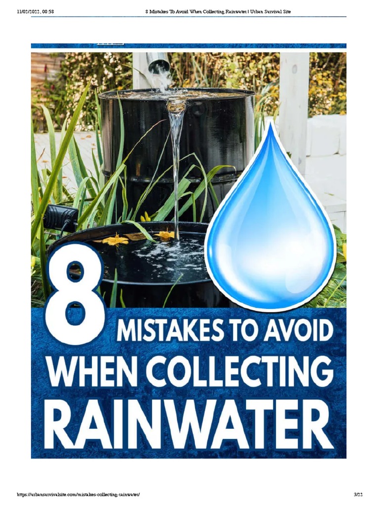 Avoid These Rainwater Collection Mistakes | PDF | Water