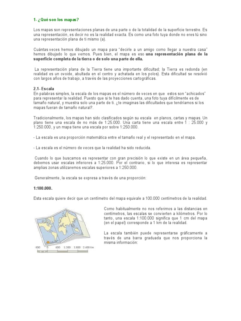 Mapa Definicion | PDF | Mapa | Tierra