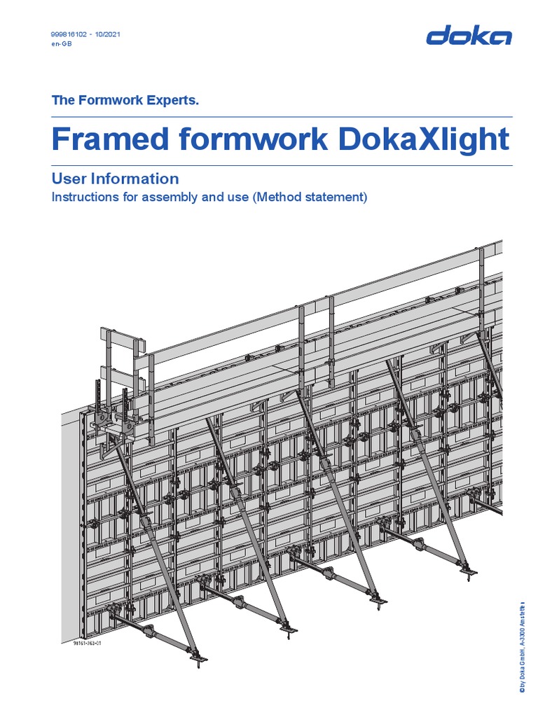 Doka Framed Formwork DokaXlight | PDF | Scaffolding | Safety