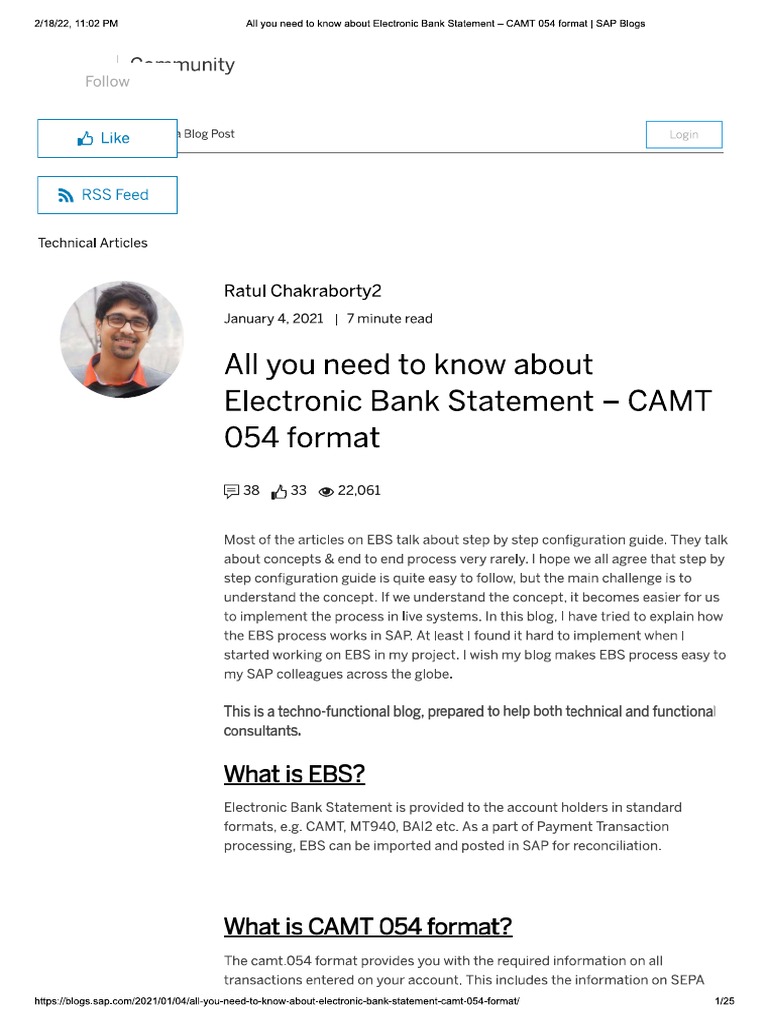 All You Need To Know About Electronic Bank Statement - CAMT 054 FORMAT ...
