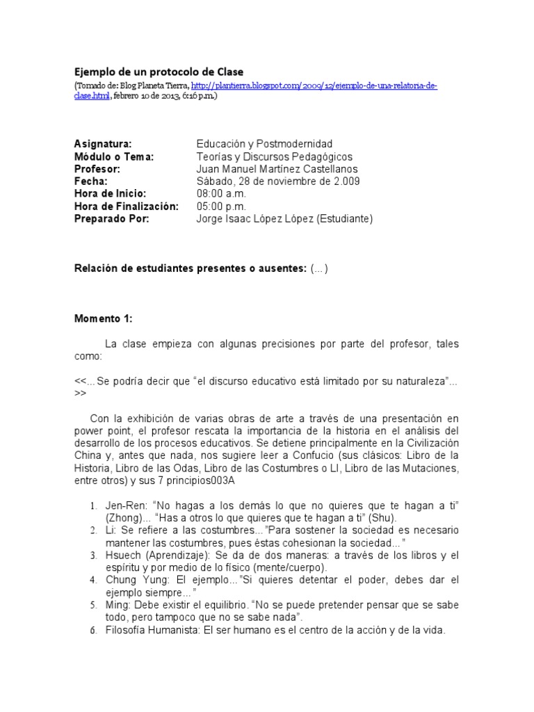 Ejemplo de Un Protocolo de Clase | PDF | Maestros