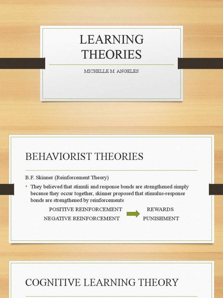 Learning Theories | PDF | Learning | Schema (Psychology)