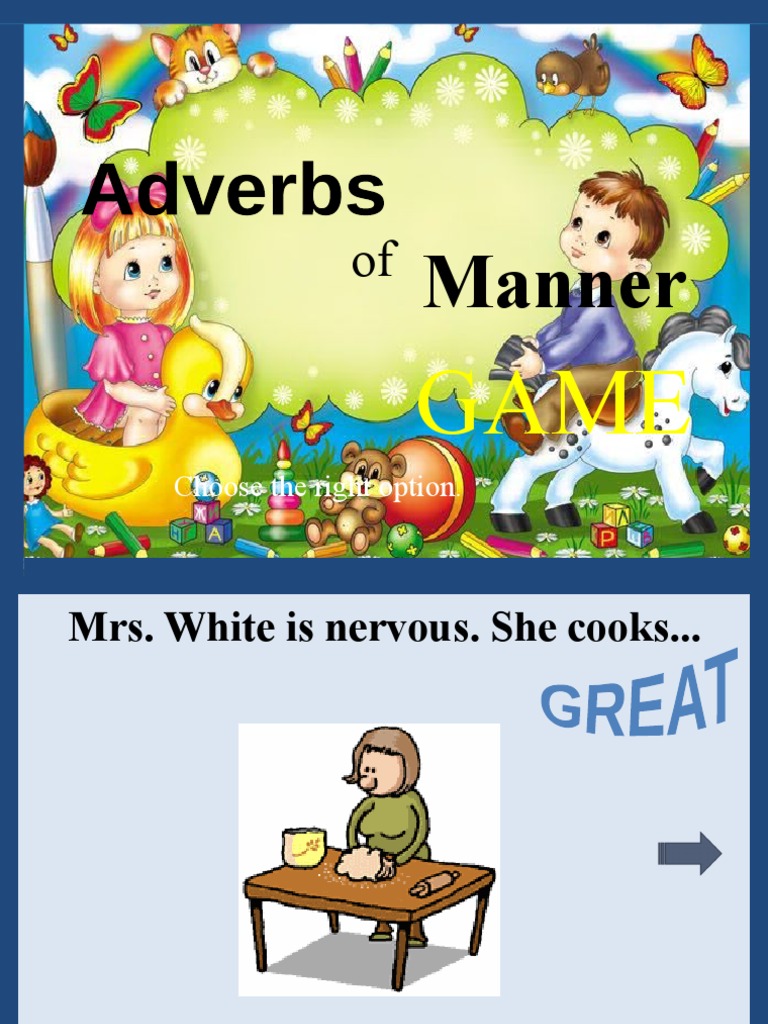 Adverbs of Manner Games 10070 | PDF