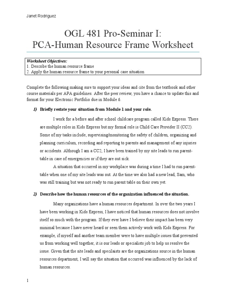 3 HR Frame Worksheet | PDF | Human Resource Management | Relationships