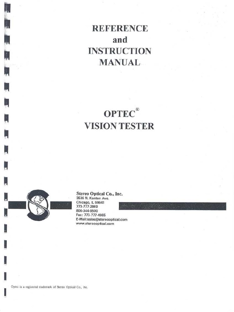 Optec 2000 2500 Instruction Manual | PDF