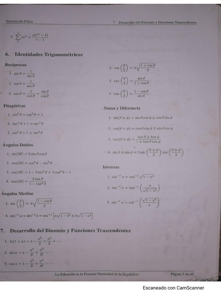 Fórmulas de 321 y 415 | PDF
