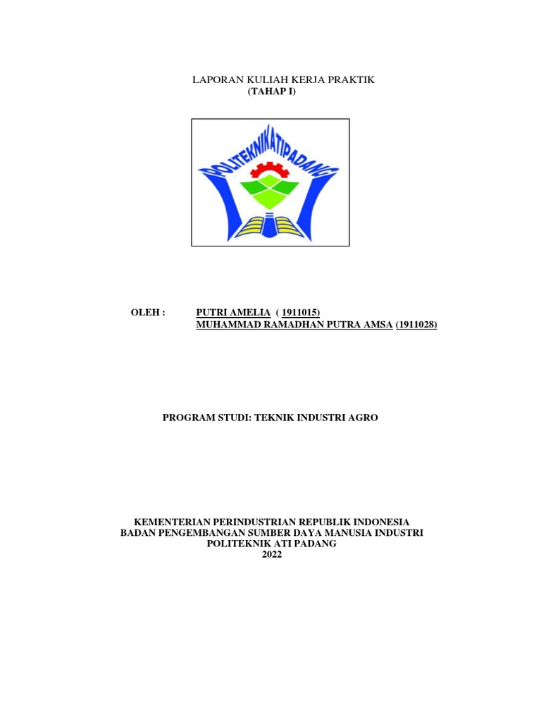 Laporan KKP 8 Kompetensi Poltek Ati Padang | PDF