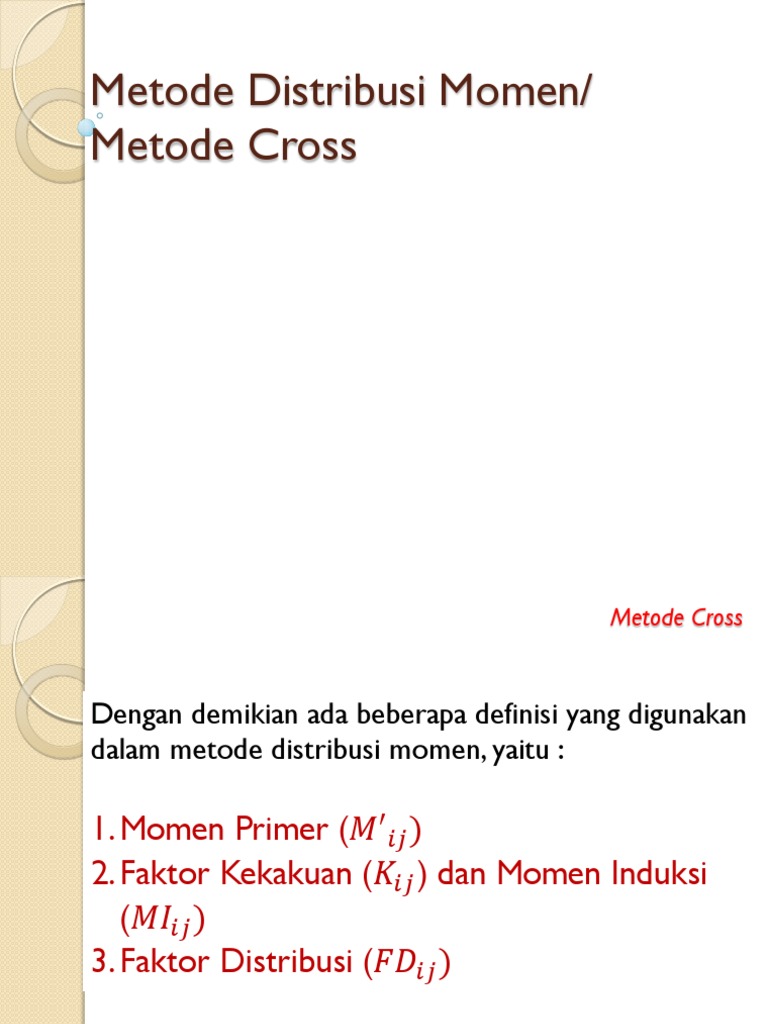Kuliah 2 - Metode Cross | PDF
