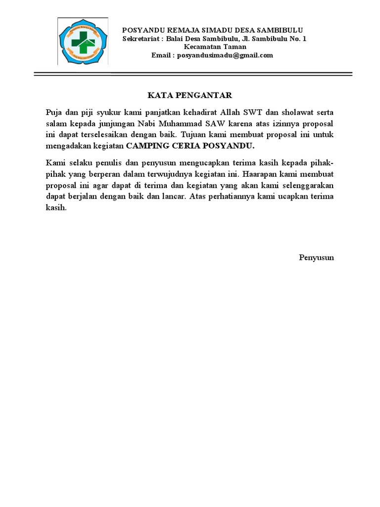 Proposal Camping | PDF