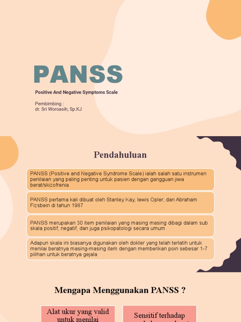 PANSS | PDF