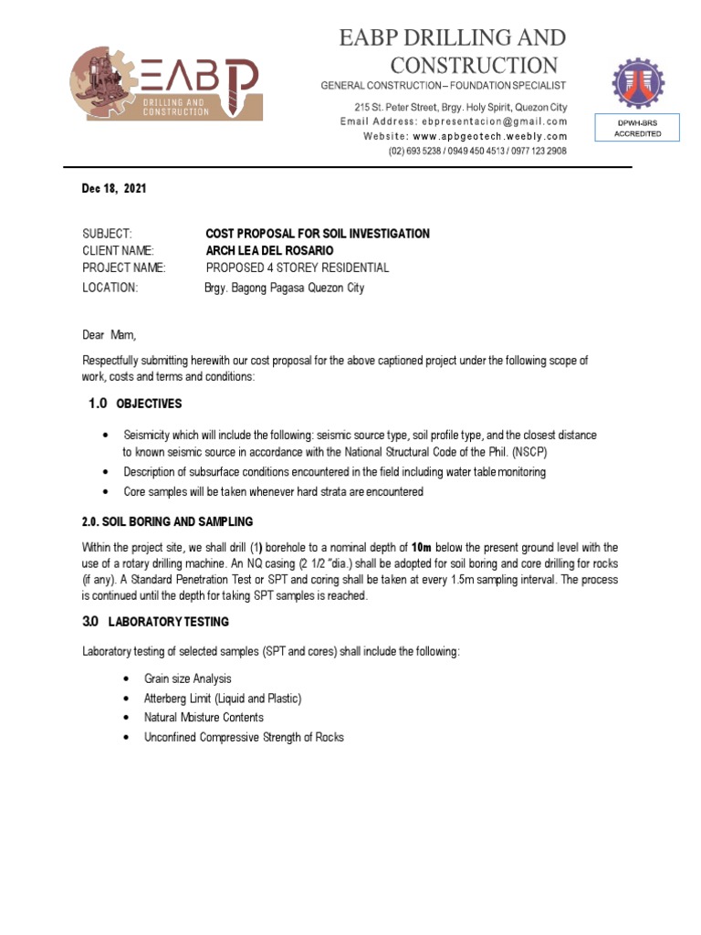 Soil Boring Test | PDF | Geotechnical Engineering | Applied And ...