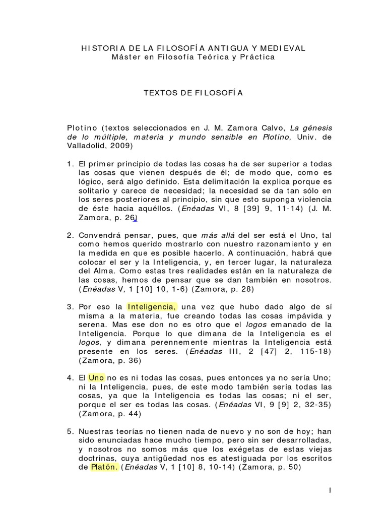 Plotino | PDF | Inteligencia | Alma