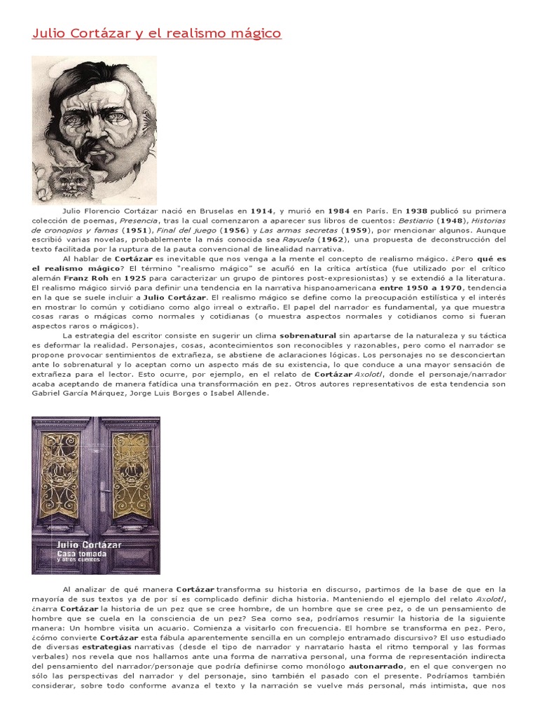 Julio Cortázar y El Realismo Mágico | PDF | Narración
