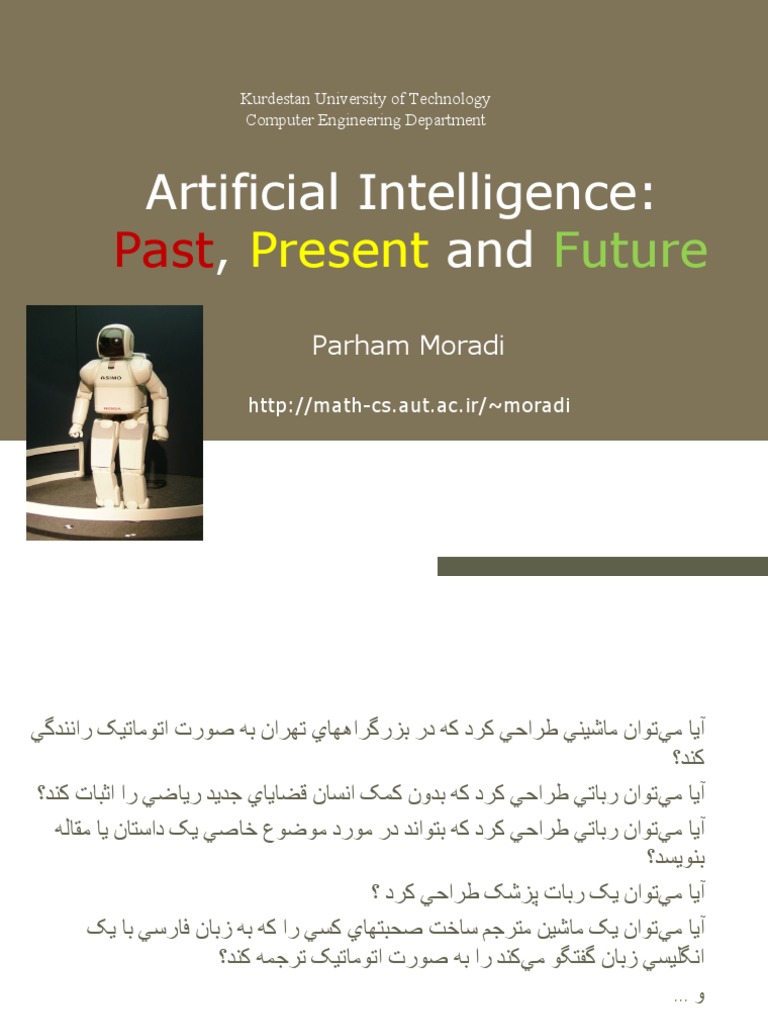 Ai Past Present Future | PDF | Artificial Intelligence | Intelligence ...