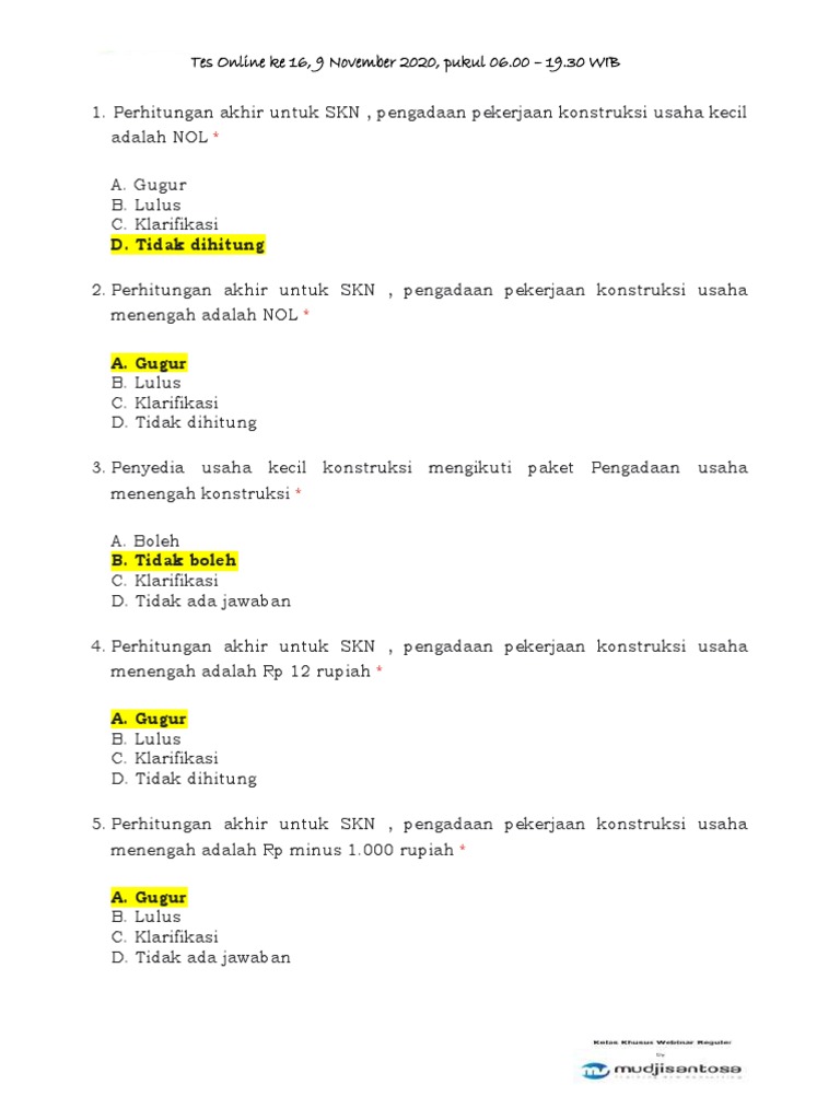 MS 16 - Soal N Jawab | PDF
