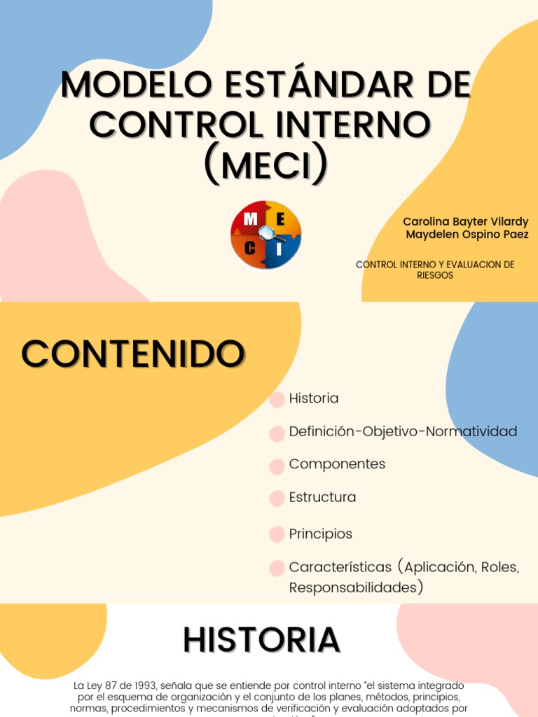 Modelo Estándar de Control Interno (MECI) | PDF | Planificación ...