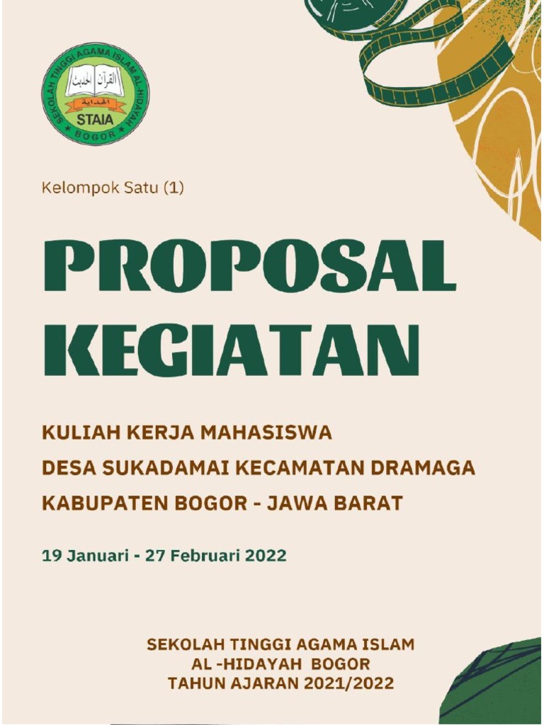 Proposal KKM KEL 1 SUKADAMAI UPDATE | PDF | Ilmu Sosial