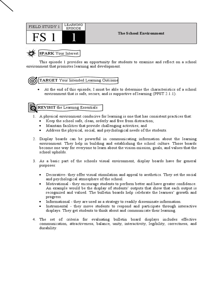 FS401 Ep. 1 To 10 | PDF | Differentiated Instruction | Learning