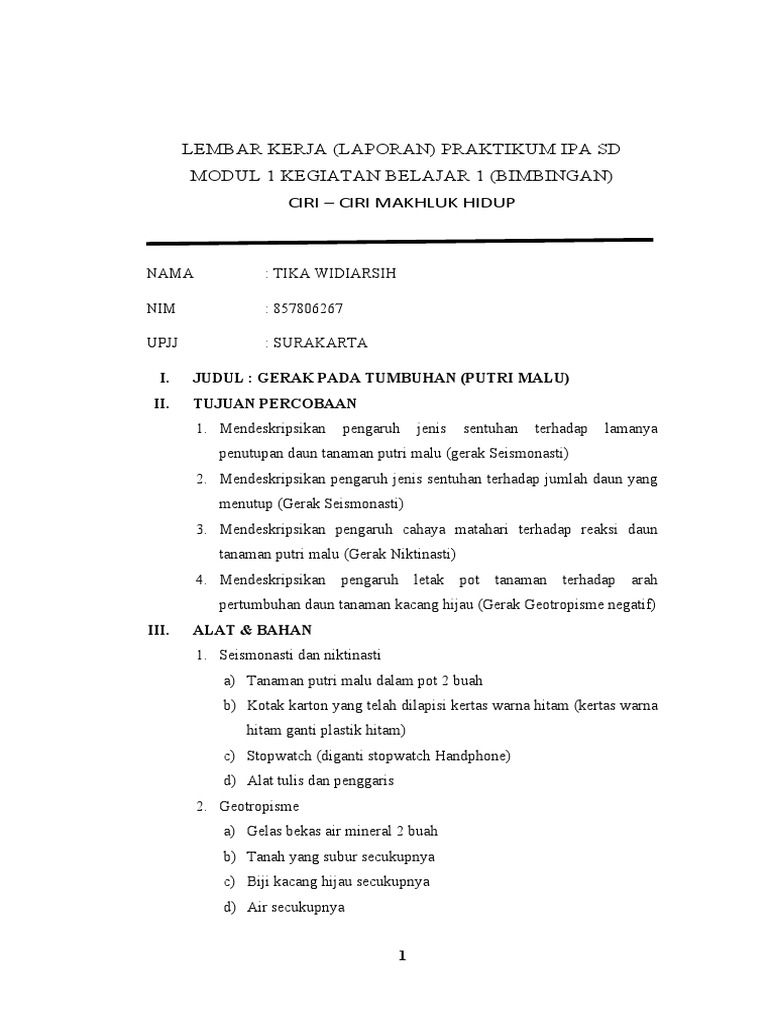 1.laporan Praktikum Modul 1 | PDF
