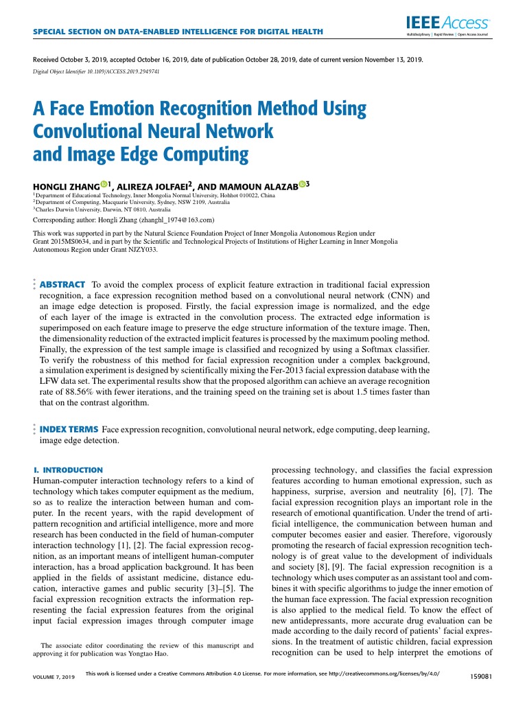 A Face Emotion Recognition Method Using Convolutional Neural Network ...