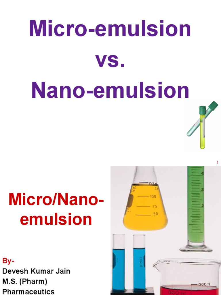 Micro vs. Nano-emulsions Explained | PDF | Emulsion | Physical Sciences