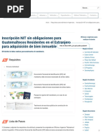PASOS Solicitud de NIT | PDF