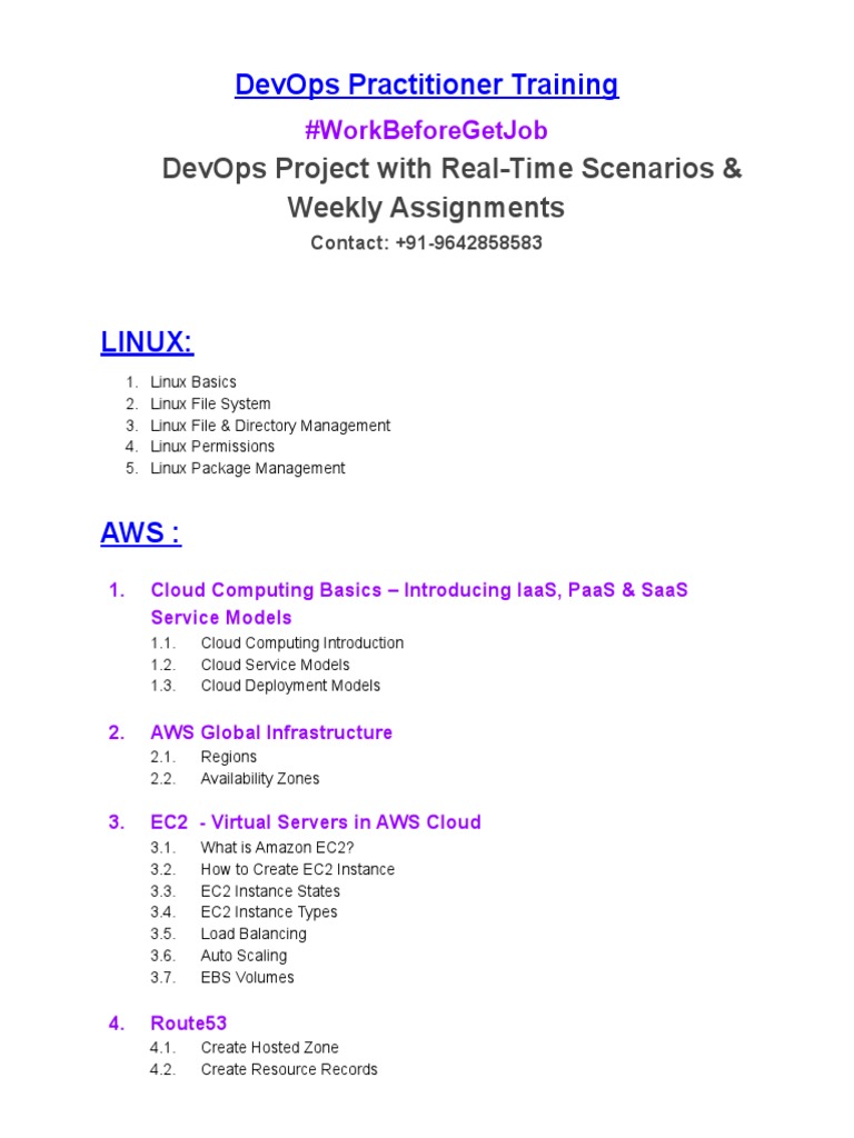 Valaxy - DevOps Practitioner Training | PDF | Cloud Computing | Distributed Computing Architecture
