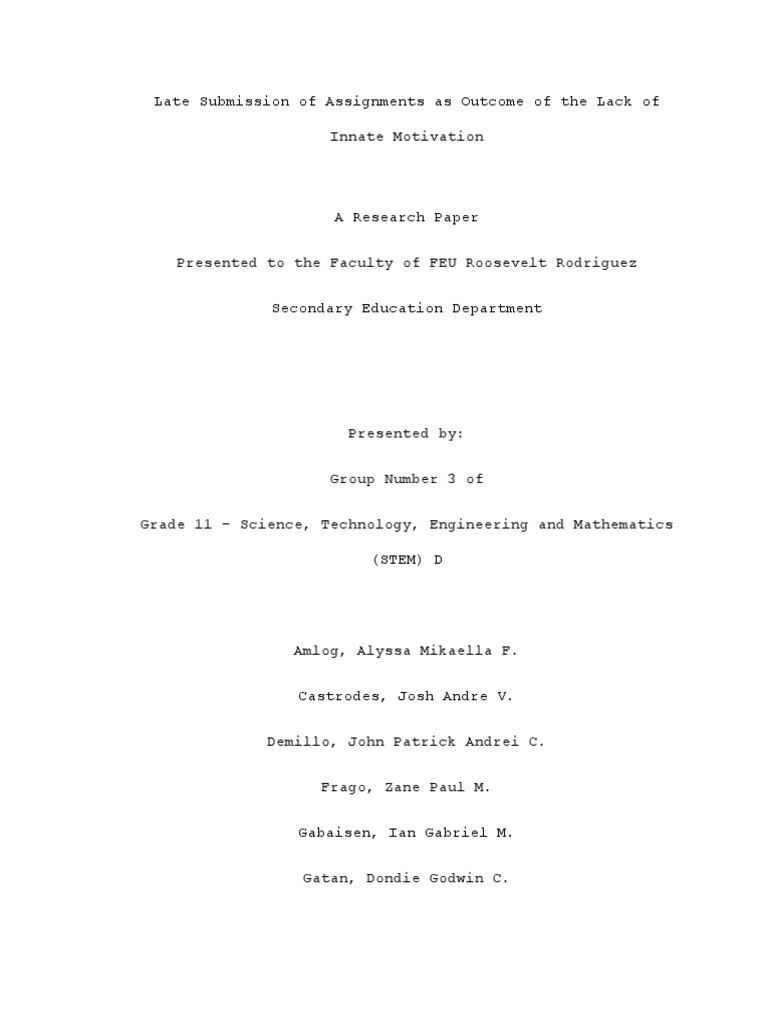 Research Compilation of Final Paper (Group 3) | PDF | Motivational ...