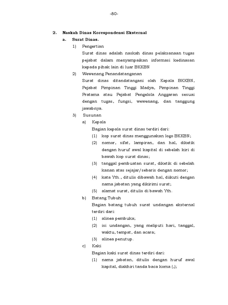 Surat Dinas Eksternal | PDF
