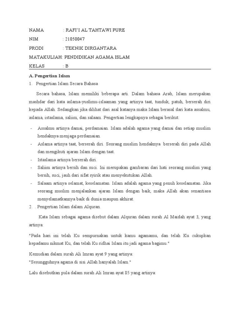 Tugas Agama Islam | PDF