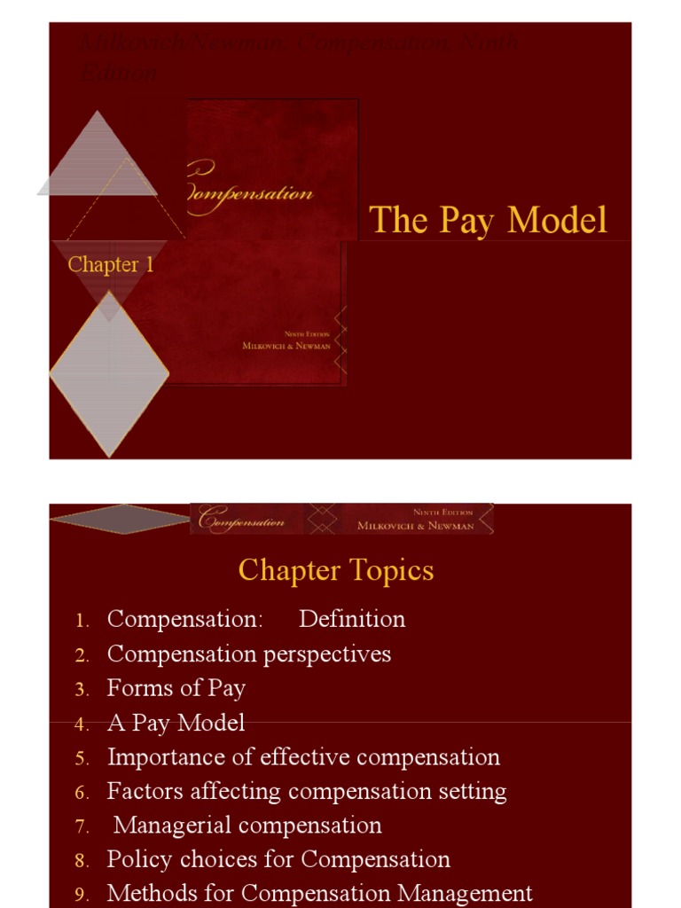 Milkovich/Newman: Compensation, Ninth Edition: The Pay Model | PDF | Employment | Compensation ...