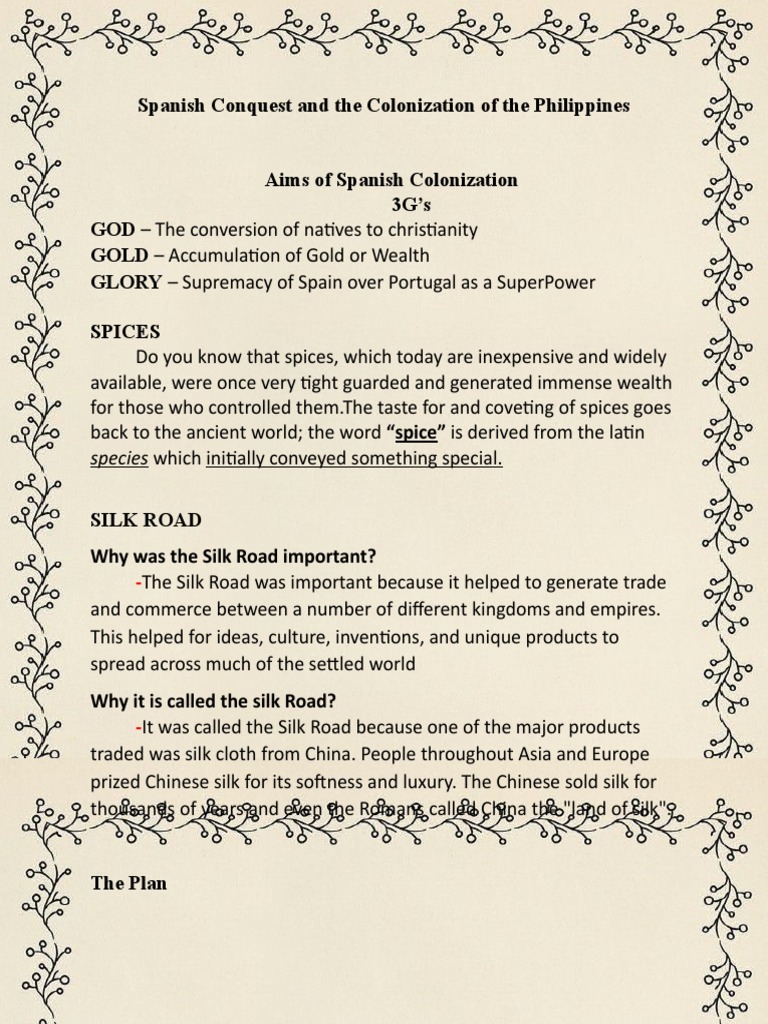 Aims and Impact of Spanish Colonization | PDF | Spanish Colonization Of ...