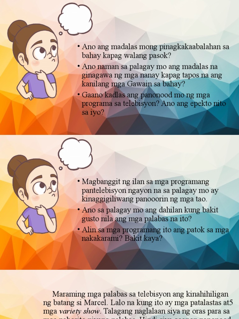 Lesson 5 Palabas Lang Iyan | PDF