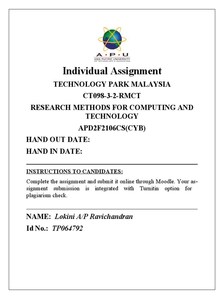 Lokini TP064792 | PDF | Sampling (Statistics) | Survey Methodology