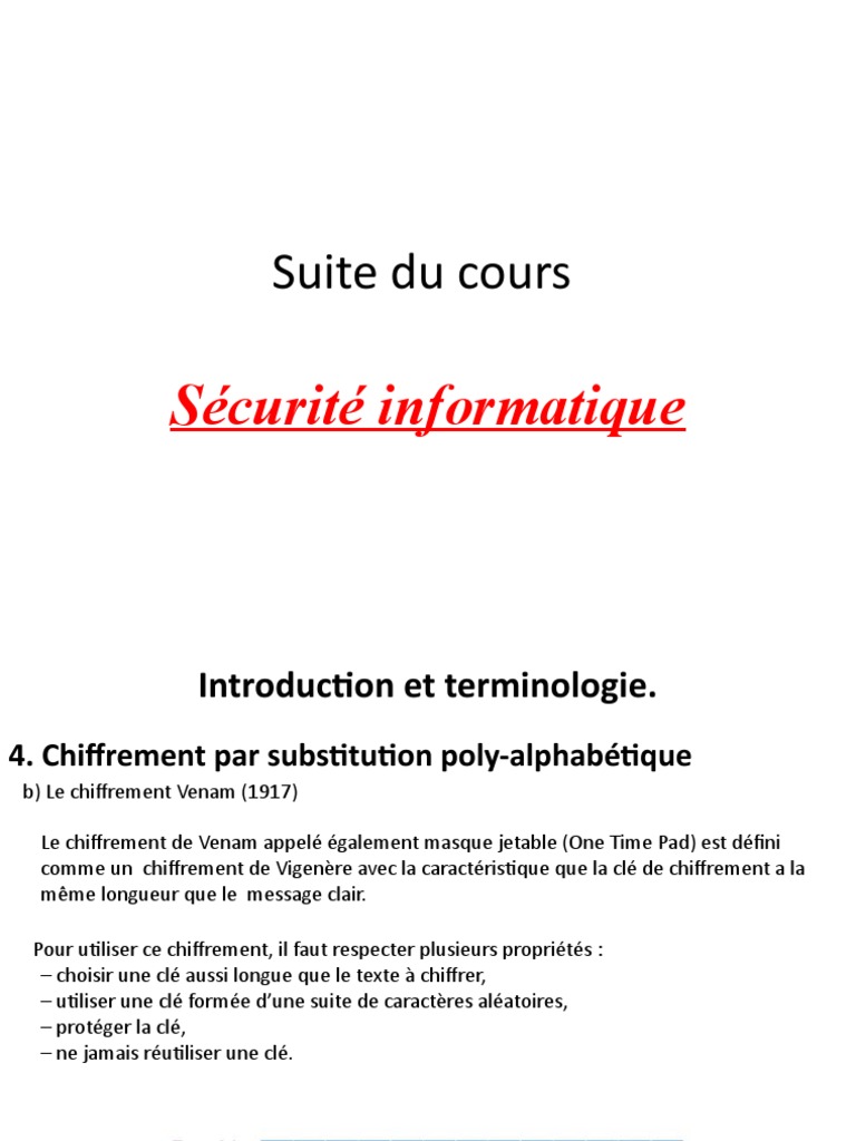 Chiffrement ADFGVX et Masque Jetable | PDF | Âge de l'information ...