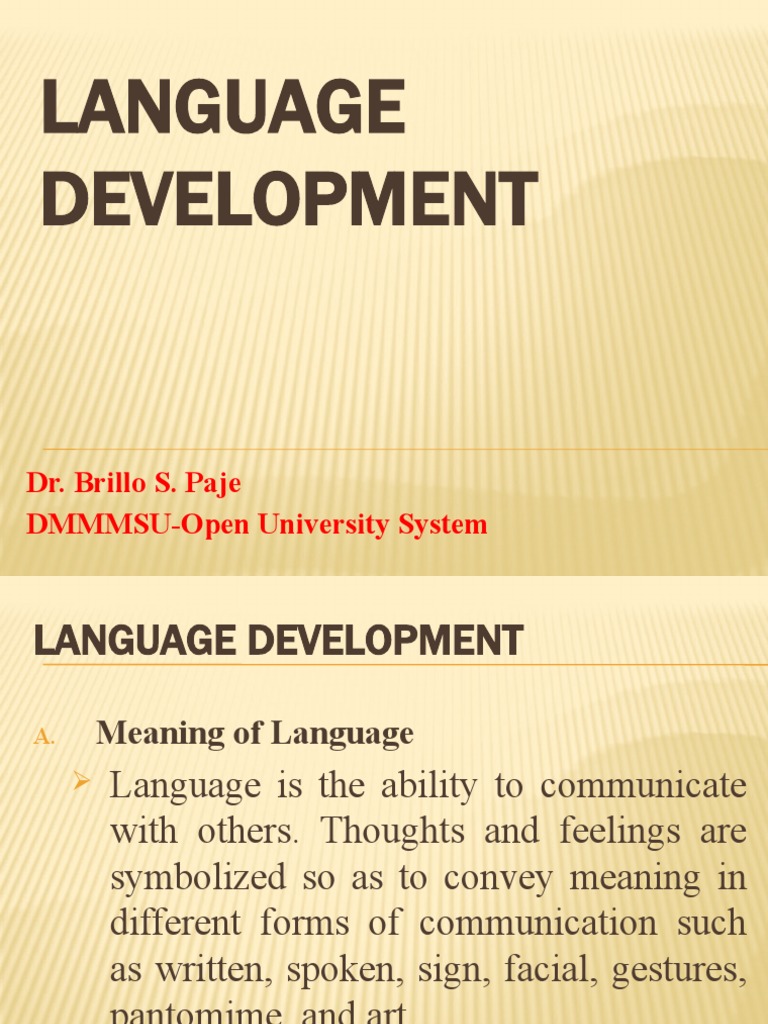 Educ 101 - M3 & M4 Language Development | PDF | Creativity | Cognitive ...