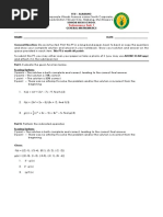 General Mathematics Performance Task - Q1 - W1-W4 | PDF | Function (Mathematics) | Mathematical ...