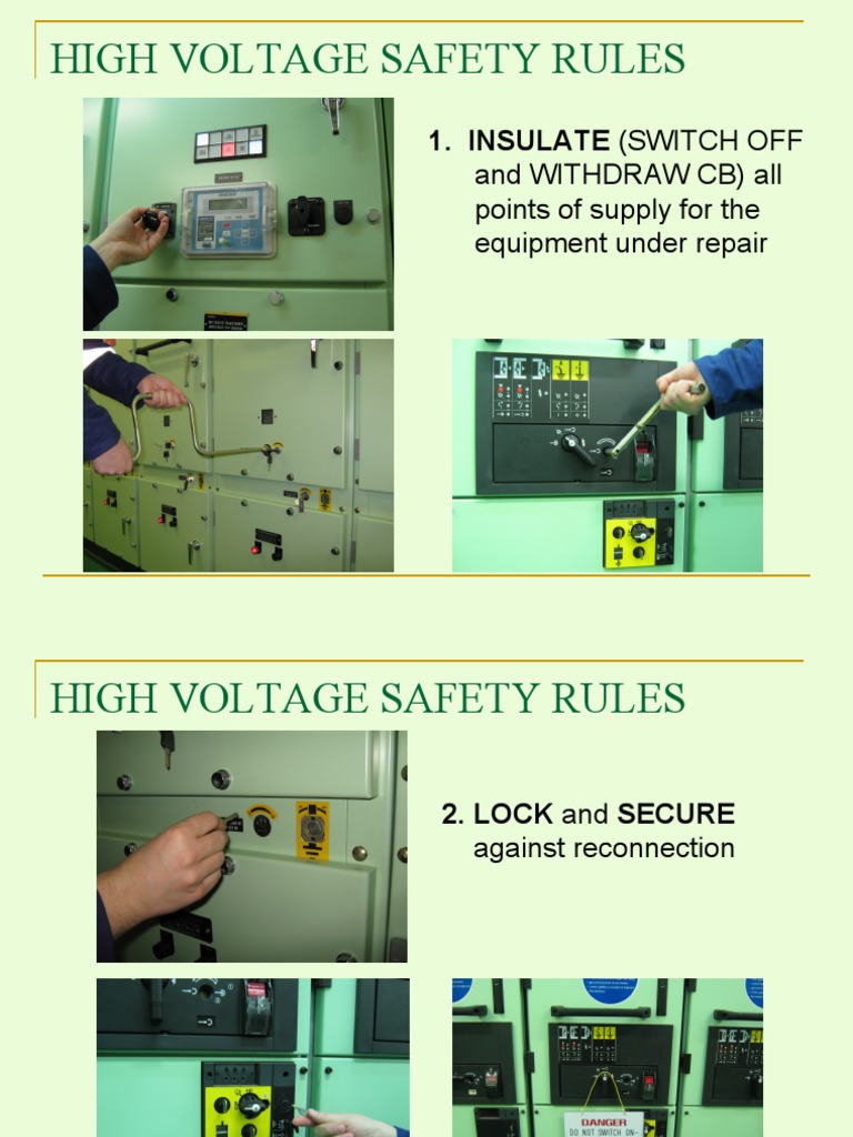 3 High Voltage Safety Rules | PDF | High Voltage | Voltage