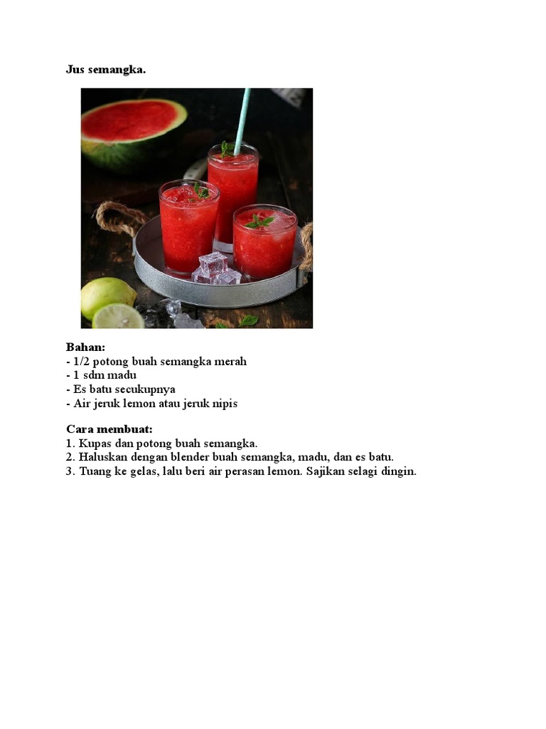 Resep Jus-1 | PDF