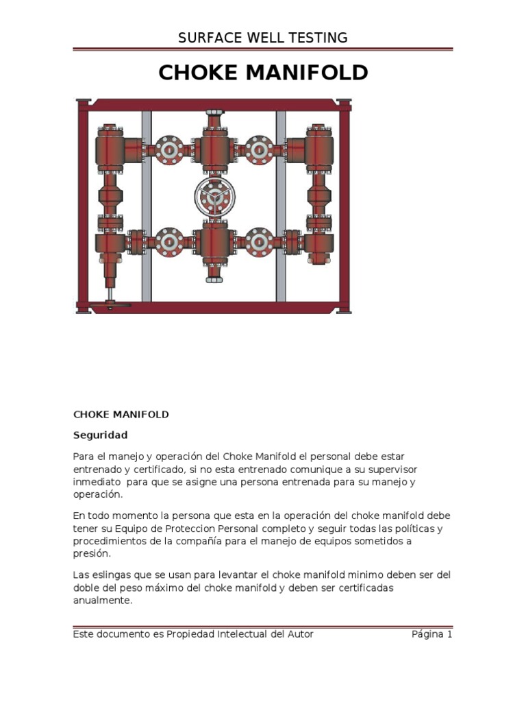 Operacion Choke Manifold | PDF | Presión | Calibración
