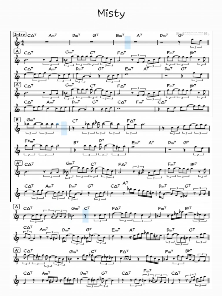 Misty Sax | PDF